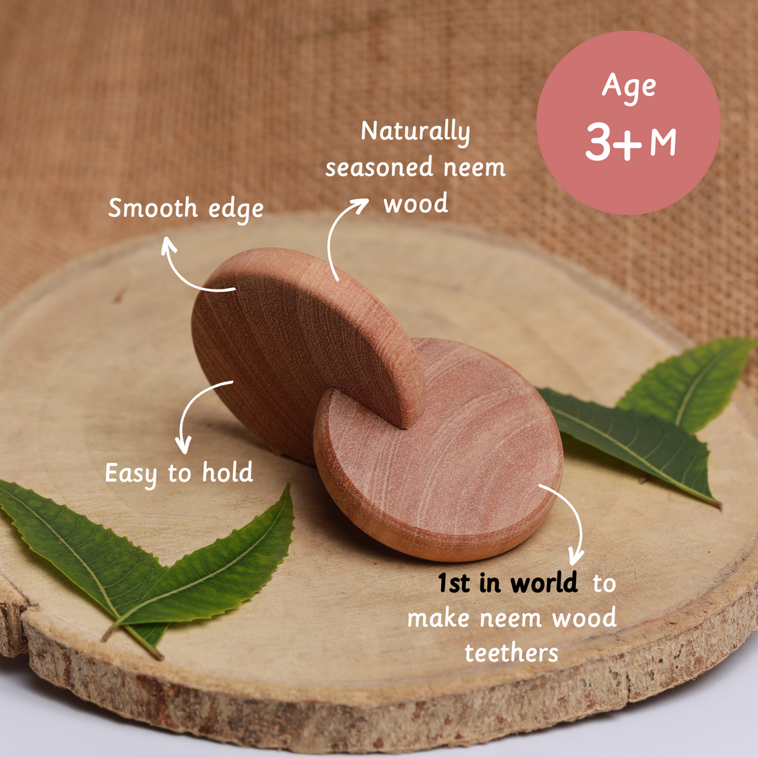 Interlocking discs Montessori |Wooden Toys for babies at 4 Months| Ariro